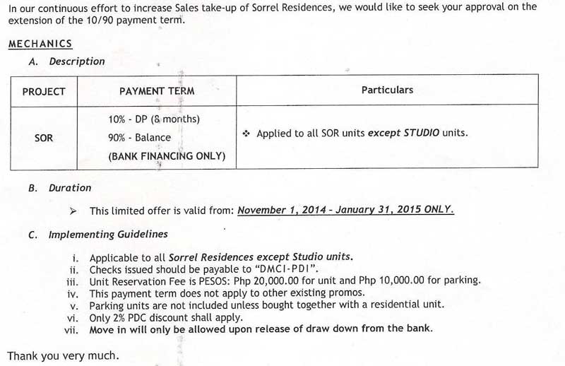 SOR-10-90-Payment-Promo - DMCI Homes Online